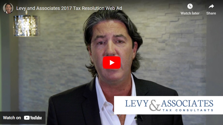 Levy and Associates 2017 Tax Resolution Web Ad - Levy & Associates